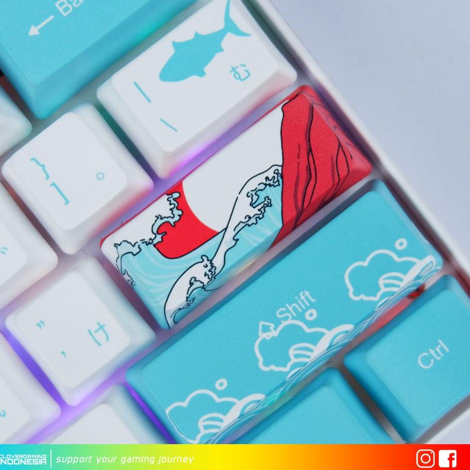 Jual Dijual RHF Keycaps Coral Sea Japanese PBT Space Bar Spacebar 6.25U ...