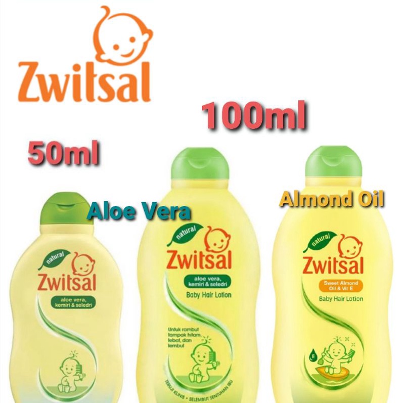 Jual Zwitsal Baby Hair Lotion Natural 100ml 100 ml / 50ml 50 ml with ...