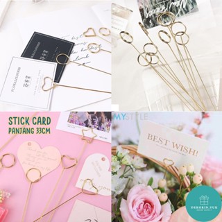 Jual GOLD STICK CARD / STIK BESI UNTUK KARTU UCAPAN BUKET BUNGA / STIK ...