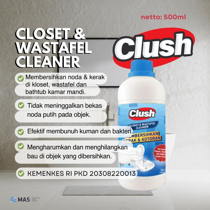 Jual Clush Kloset & Wastafel cleaner 500ml pembersih closet Wastafel ...