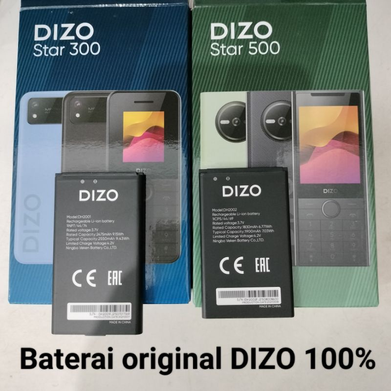 Jual Baterai Dizo Star 300 DH2001 / Star 500 DH2002 Original | Shopee ...