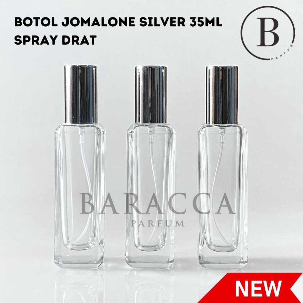 Jual Botol Parfum Jo Malone 35ML Drat Silver - Botol Parfum Kosong Jo ...