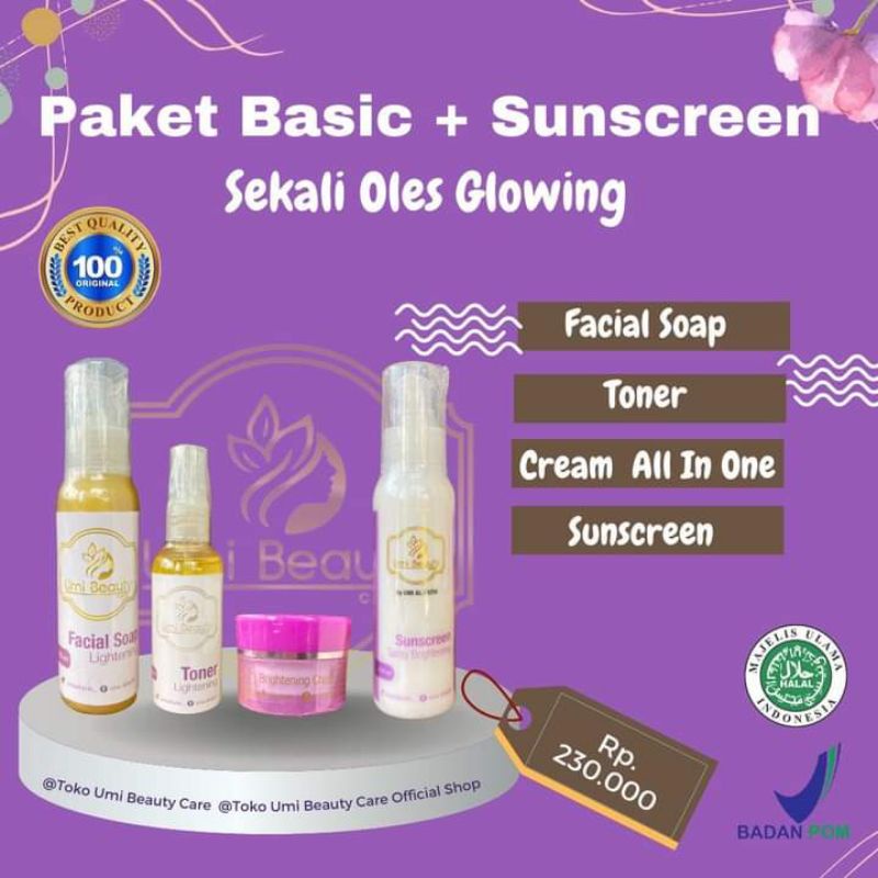 Jual Paket basic + sunscreen | Shopee Indonesia