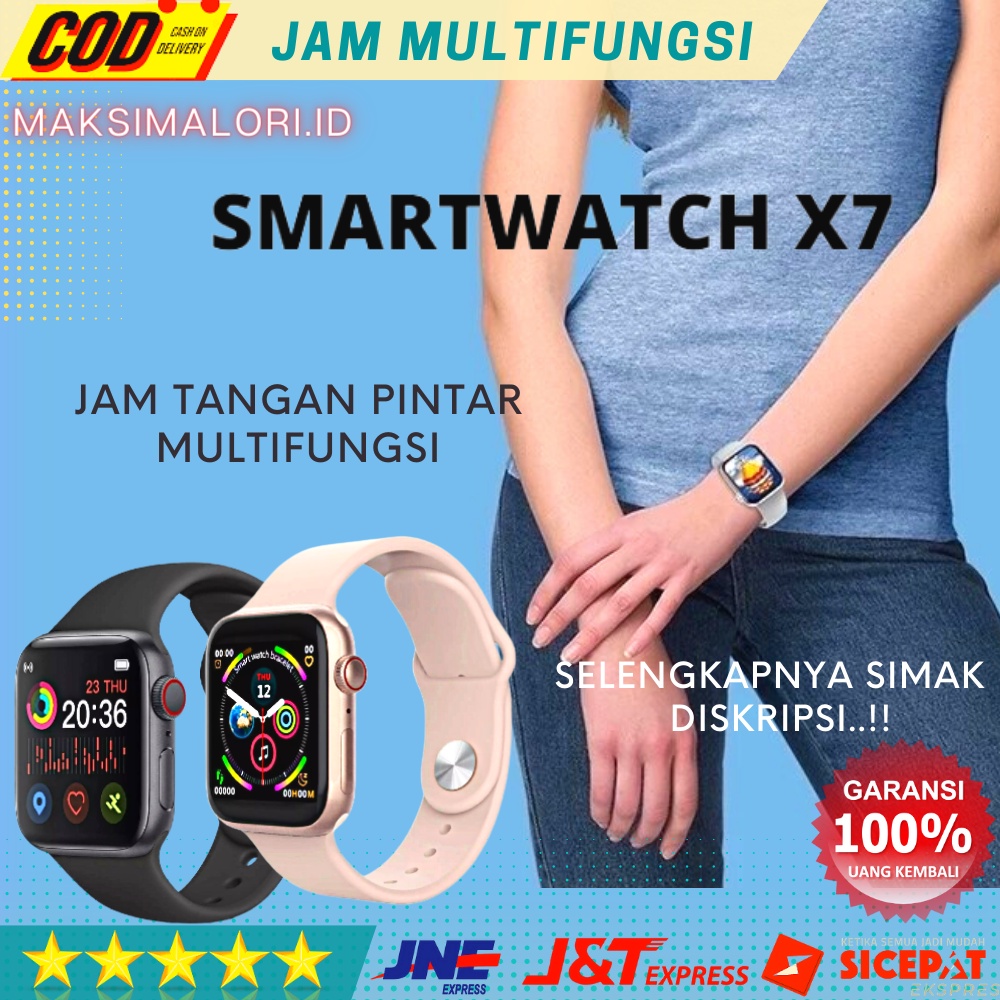 Jual Jam Tangan Pintar Multifungsi Jam Tangan Serbaguna SmartWatch X7 ...