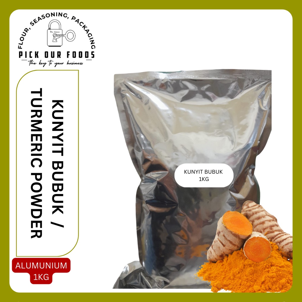 Jual Kunyit Bubuk Murni 1000 gram / Pure Turmeric Powder 1/2 kg ...