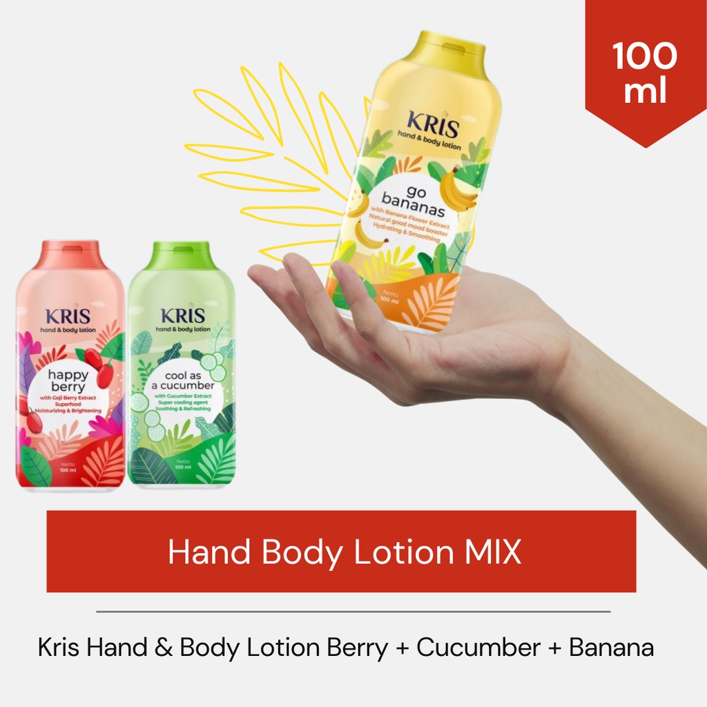 Jual Beli 3 Kris Hand Body Lotion Superfood 100ml CAMPUR Varian ...
