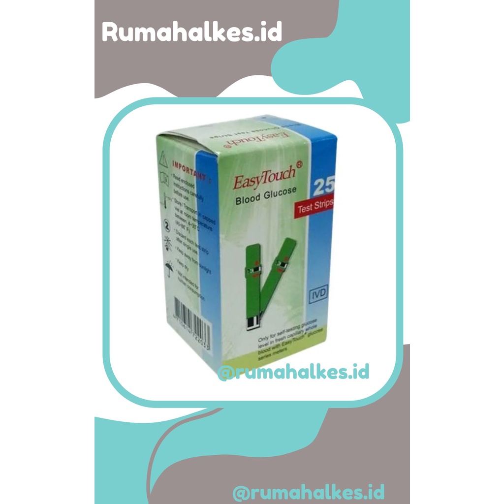 Jual Strip Gula Darah Easy Touch / Strip Glucose / Cek Gula Darah ...