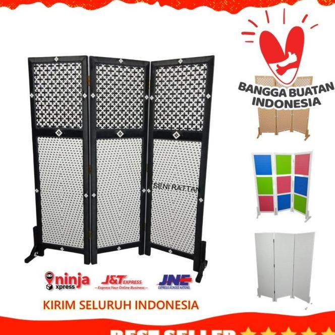 Jual Sketsel Pembatas Ruangan Sekat Kamar Anyam Rotan Sintetis Original ...