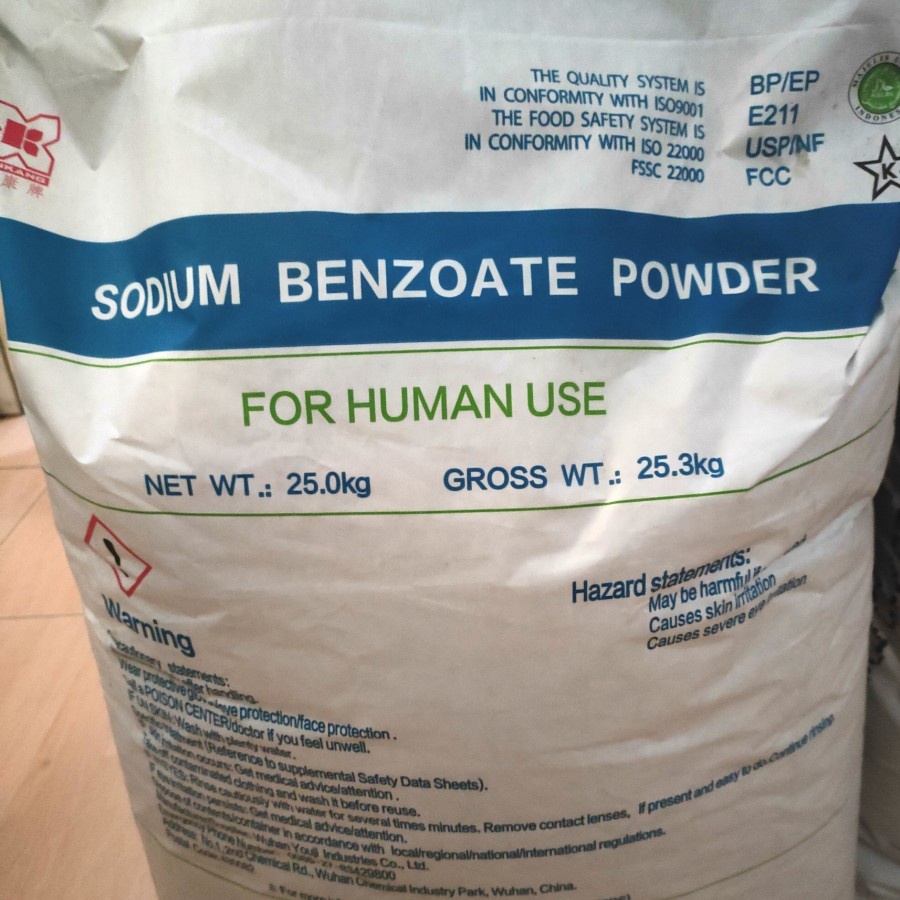 Jual Sodium Benzoate / Natrium Benzoat Ex China (RRC) , 1 SAK / 25 KG ...