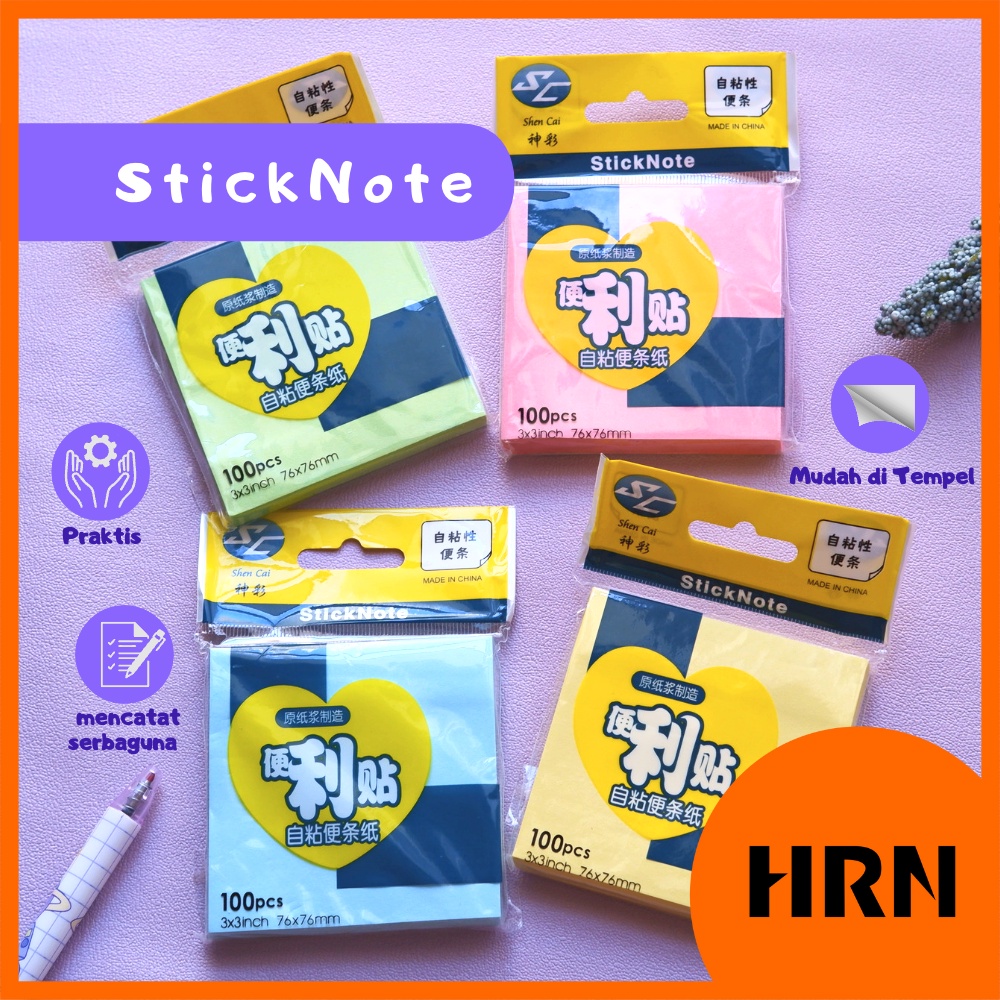 Jual HRN Sticky Note Polos Warna Warni / Sticky Notes Penanda Halaman ... Jual HRN Sticky Note Polos Warna Warni / Sticky Notes Penanda Halaman ...