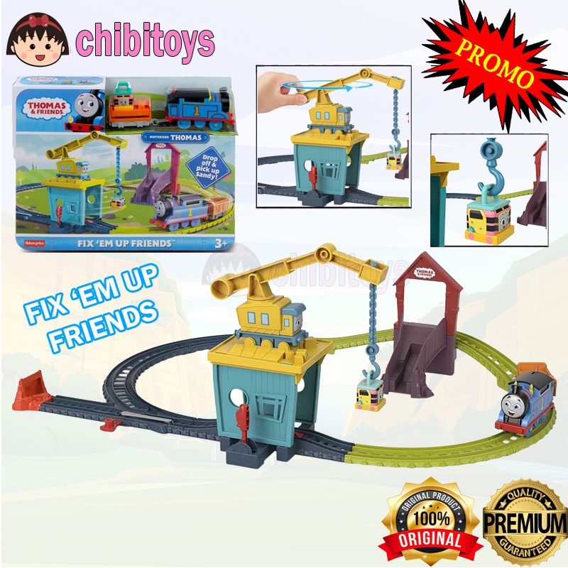 Jual THOMAS & FRIENDS FIX EM UP CARLY & SANDY MOTORIZED TRACK SET ...
