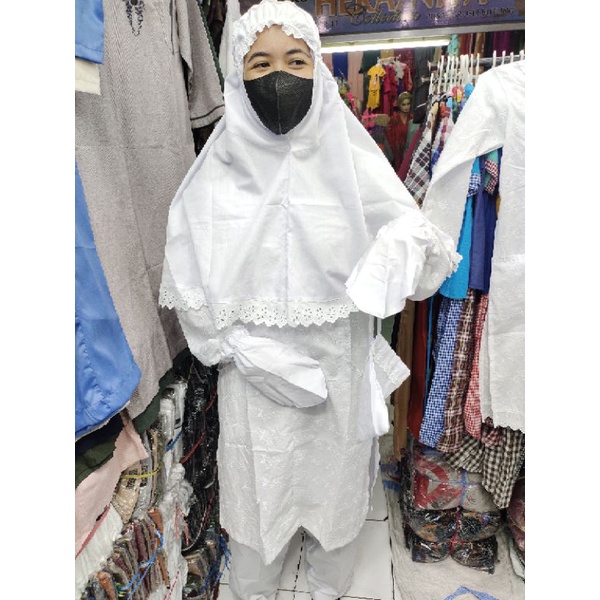 Jual pakaian ihram wanita lengkap import | Shopee Indonesia