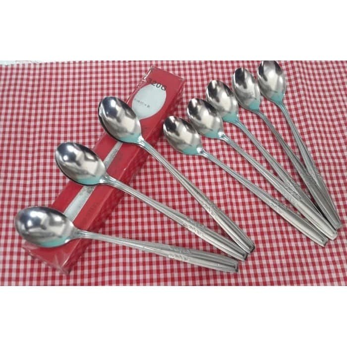 Jual Sendok Teh Panjang 320G / Soda Spoon / Sendok Teh Stainless ...