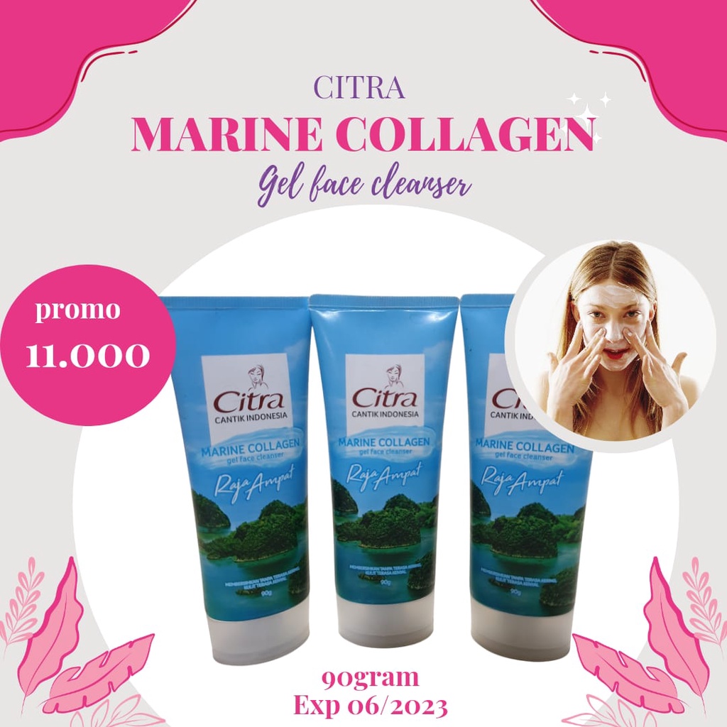 Jual Citra Marine Collagen Gel Face Cleanser 90g | Shopee Indonesia