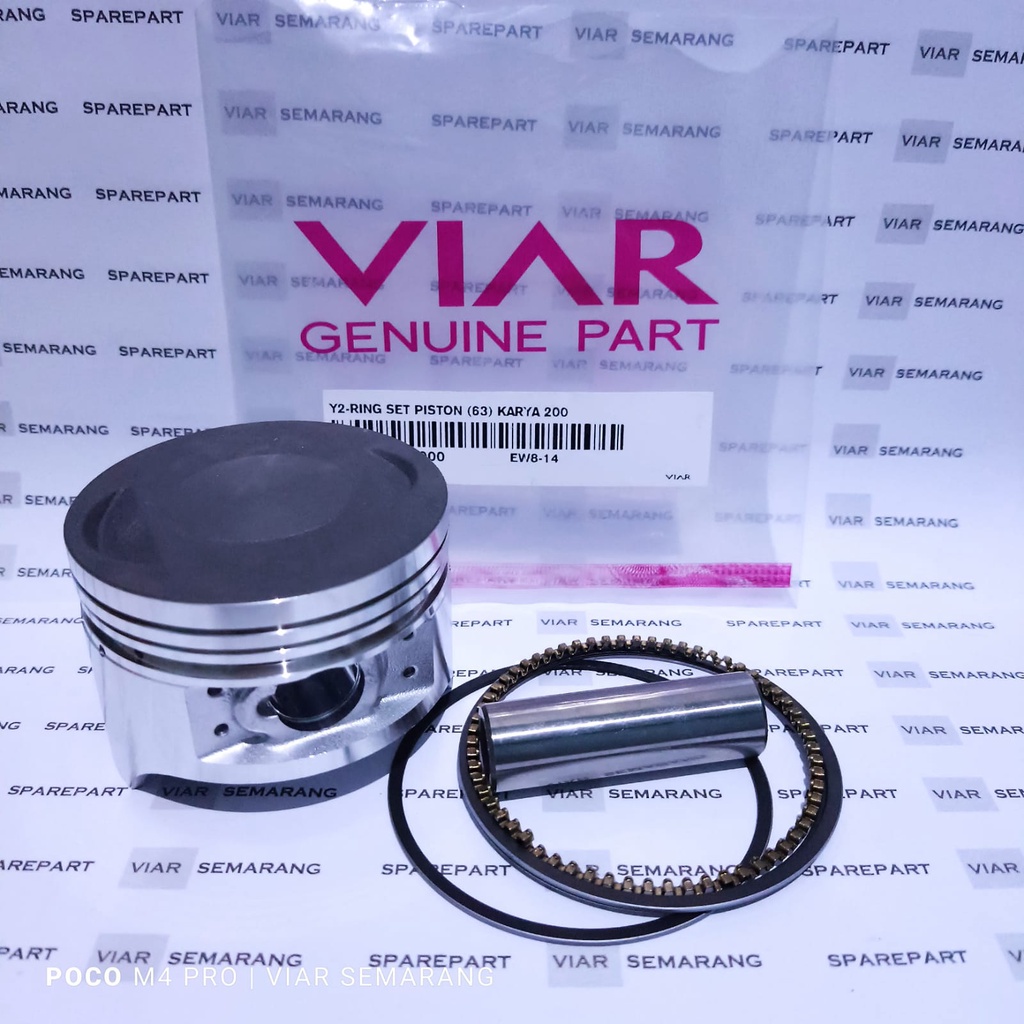 Jual Piston Set Viar 200 cc roda 3 karya 200 seker set standar 200 cc ...