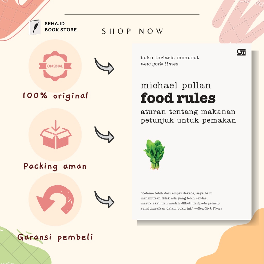 Jual Buku Food Rules: Peraturan Makanan--Petunjuk untuk Pemakan ...