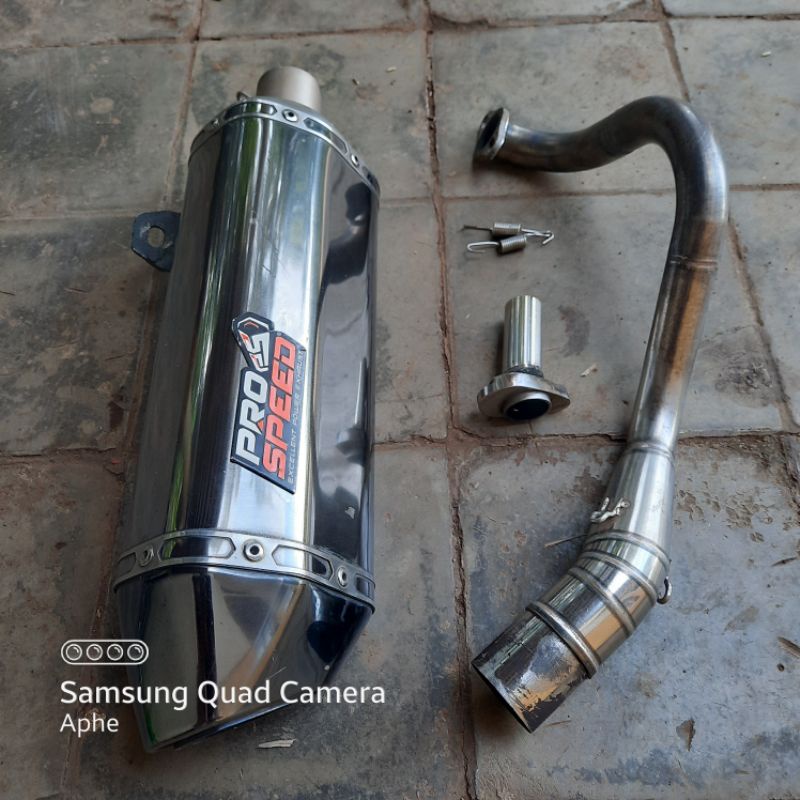 Jual knalpot prospeed scooter series original pcx 150 lokal fullsystem ...