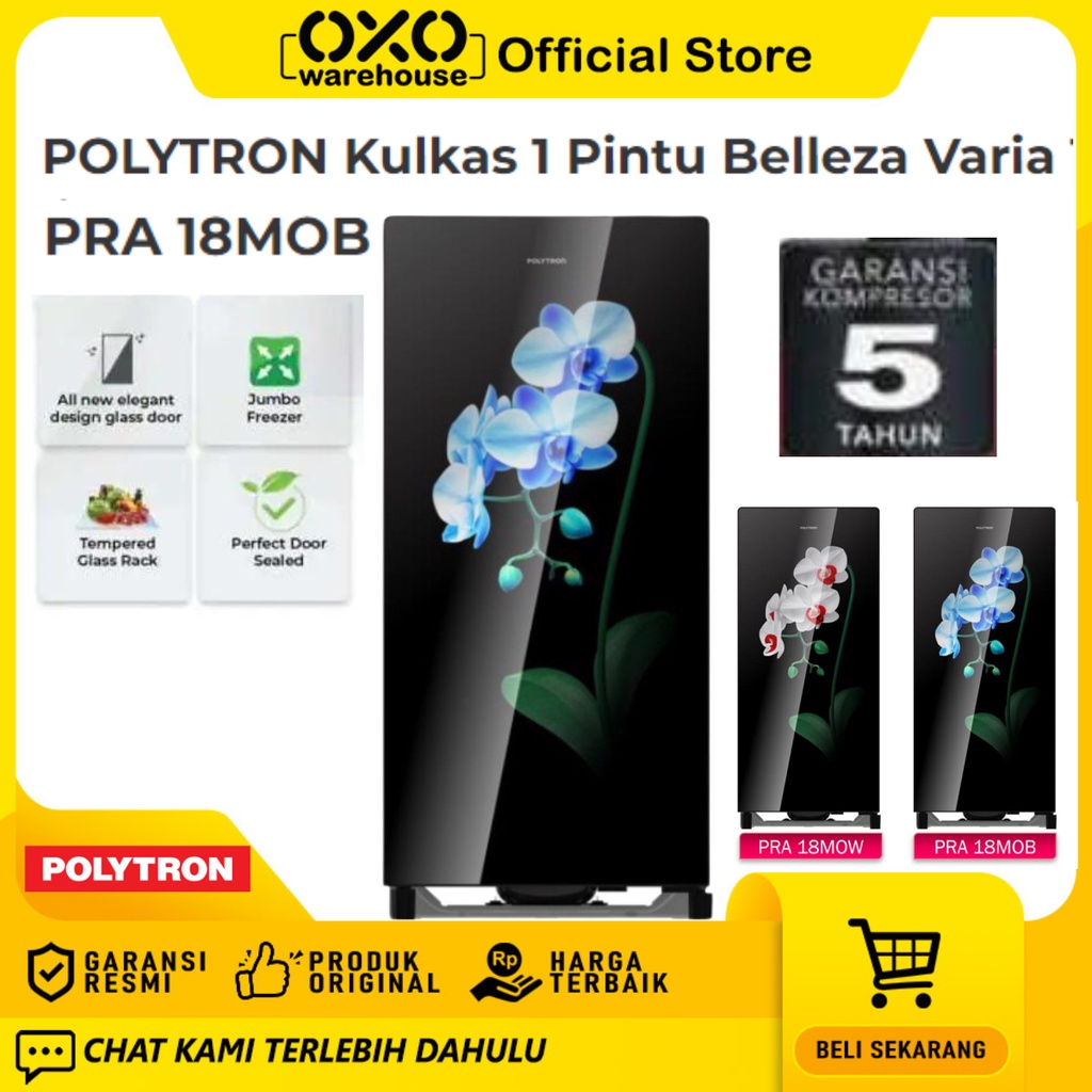 Jual Polytron Kulkas 1 Pintu PRA 18 MOB/W MTR Garansi Resmi 5 Tahun ...