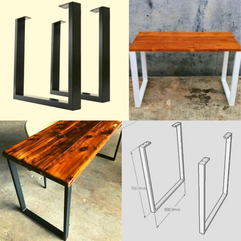 Jual Kaki Meja Besi Hollow Minimalis Meja Tamu Meja Komputer Meja ...