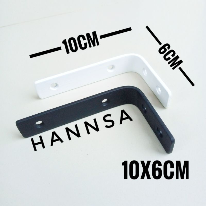 Jual Plat Besi Siku/Bracket Siku Besi L Penyangga Rak | Shopee Indonesia