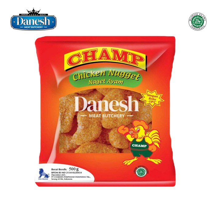 Jual Makanan Instan Champ Chicken Nugget 250gr - 500gr Frozen Food ...