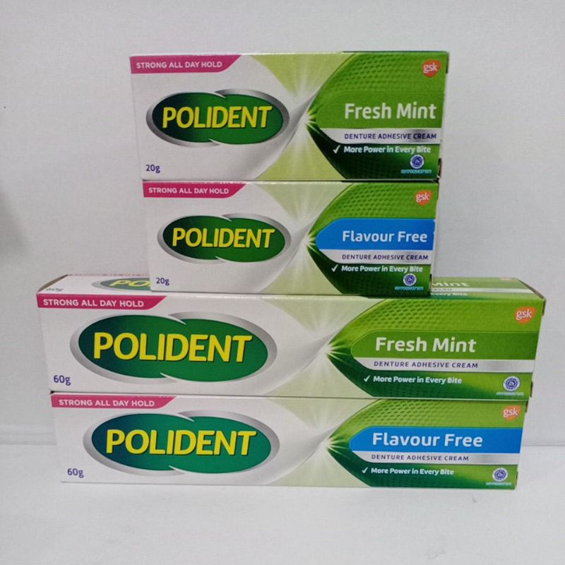 Jual Polident Poliden Lem Perekat Gigi palsu atau tiruan kuat | Shopee ...