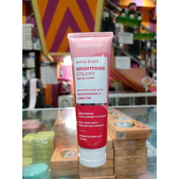 Jual Azarine Active Bright - Brightening Creamy Facial Foam 50g ...