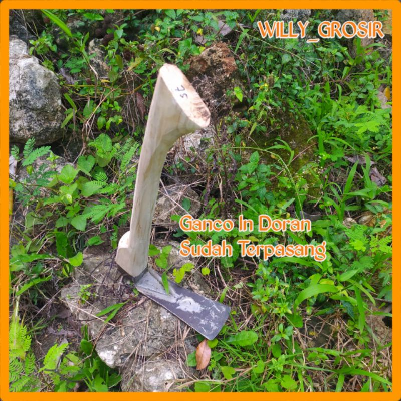 Jual Cangkul ganco tanah sudah pasangan - Ganco tanah in doran kayu ...