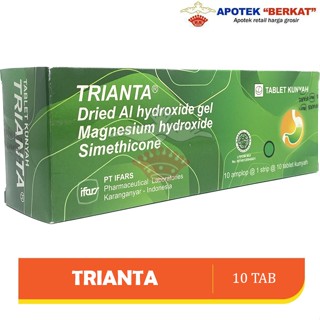 Jual TRIANTA STRIP @10 TAB - OBAT MAAG DAN ASAM LAMBUNG | Shopee Indonesia