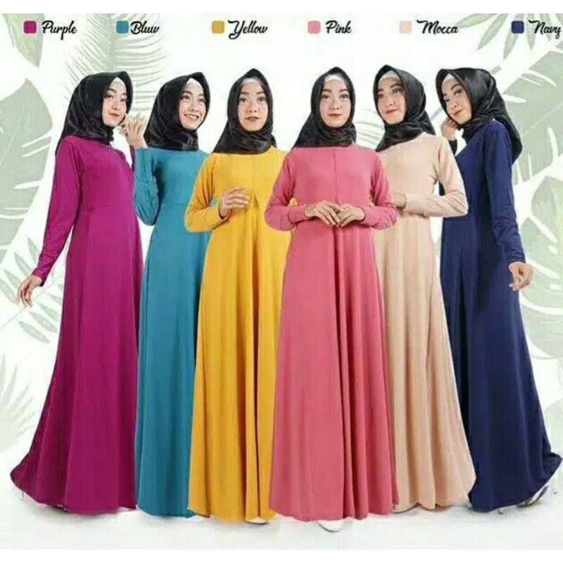 Jual Gamis Polos Terlengkap & Harga Terbaru Februari 2023 | Shopee ...