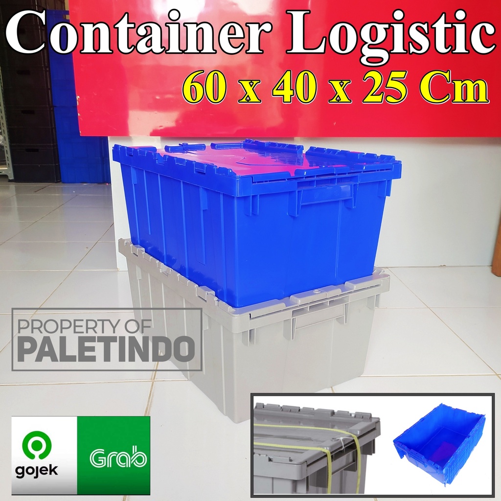 Jual Container Plastik Logistik 60 x 40 x 25 Cm Kirim GOJEK/ GRAB ...