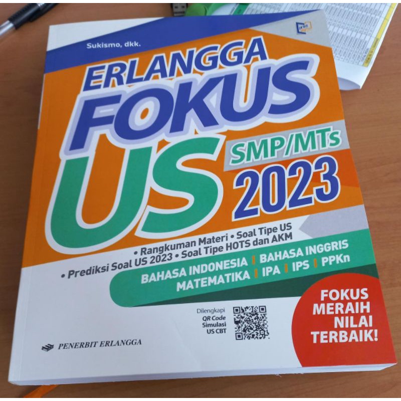 Jual BUKU ERLANGGA FOKUS US SMP/MTS 2023 TERBARU ORIGINAL 100% BARU ...
