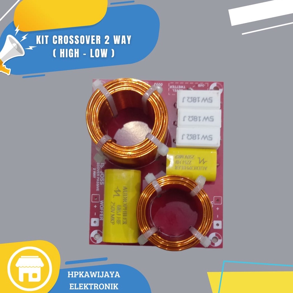 Jual KIT CROSSOVER PASIF TWEETER 2 WAY HIGH LOW JS JOSS Kit crossover ...
