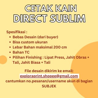 Jual Cetak Kain Direct Sublim Sublimasi / Cetak Umbul - Umbul Flag ...
