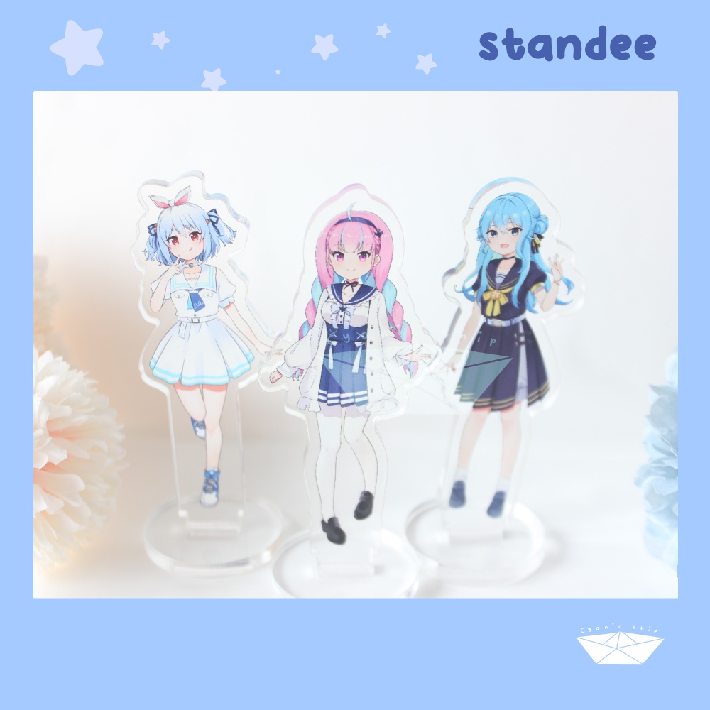 Jual Standee Akrilik Hololive JP Vtuber Aqua Matsuri Suisei Pekora ...