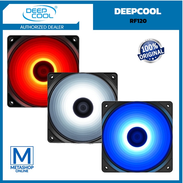 Jual DEEPCOOL Fan Casing RF 120 Blue Red White PC Kipas Case Cooler 12 ...