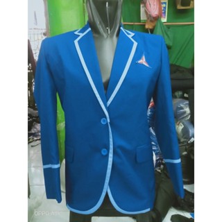 Jual jas partai Demokrat wanita terbaru / jas model AHY cewek | Shopee ...