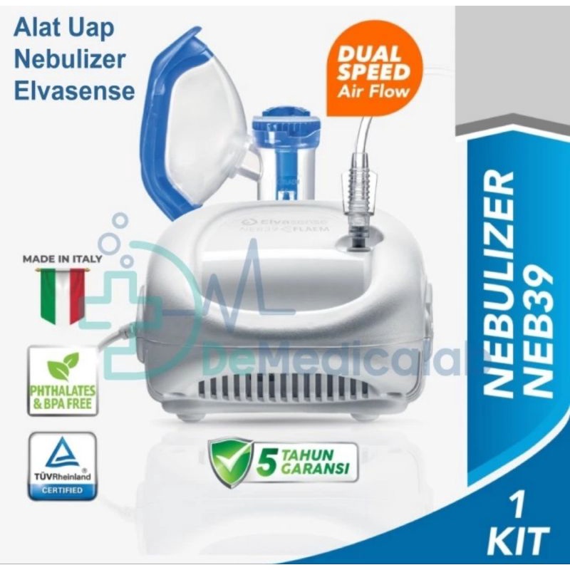Jual Nebulizer Alat Uap Nebuliser Elvasense Terapi Pernapasan Batuk ...