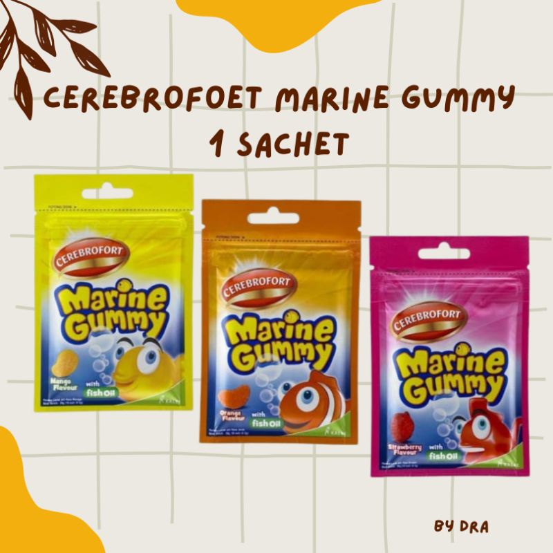 Jual Cerebrofort Marine Gummy Per Sachet | Shopee Indonesia