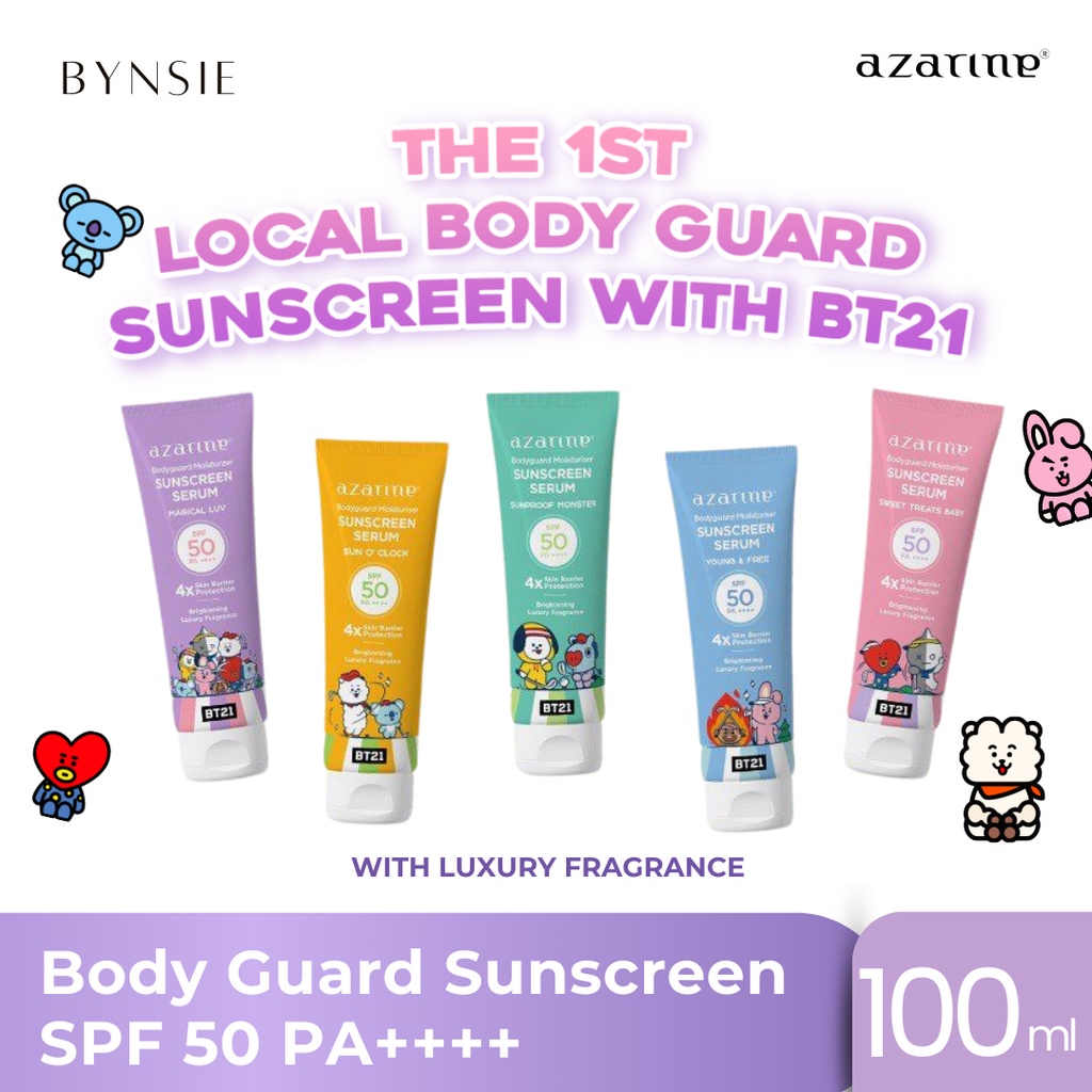 Jual Bynsie - Azarine Body Sunscreen BT21 - Bodyguard Moisturizer ...