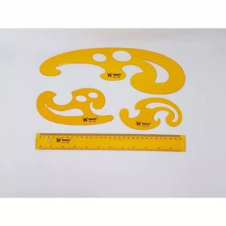 Jual Penggaris Mal Lengkung Butterfly BT-740 @4pcs / 4 Pcs French Curve ...
