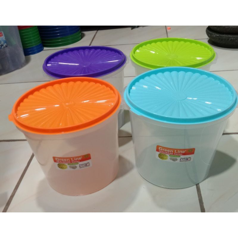 Jual toples plastik 5 liter greenline wadah kerupuk peyek | Shopee ...