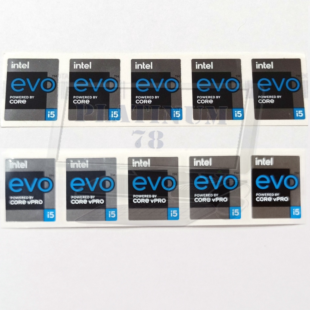 Jual Sticker Stiker Logo intel Core i5 Gen 11 EVO Original | Shopee ...