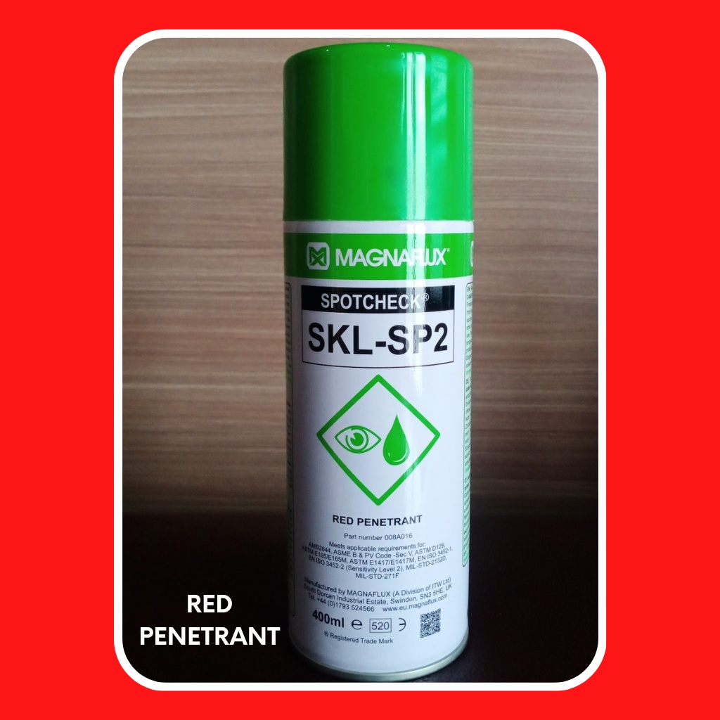 Jual [100% ORIGINAL] MAGNAFLUX Spotcheck SKL-SP2 Aerosol Penetrant (NDT DYE PENETRANT) | Shopee ...