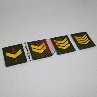 Jual Pangkat Topi PDH Laser Serda Sertu Serka Serma Staff dan Komando ...