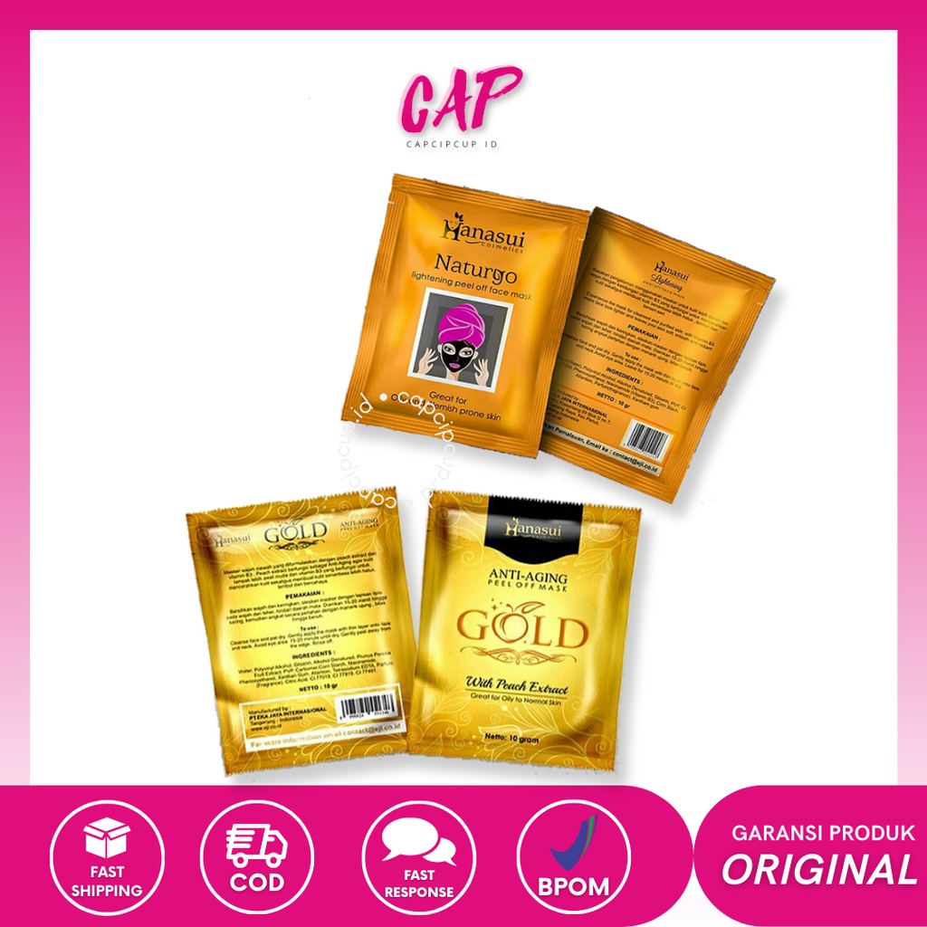 Jual CAP - HANASUI Naturgo Peel Off Face Mask / Masker Wajah Original ...