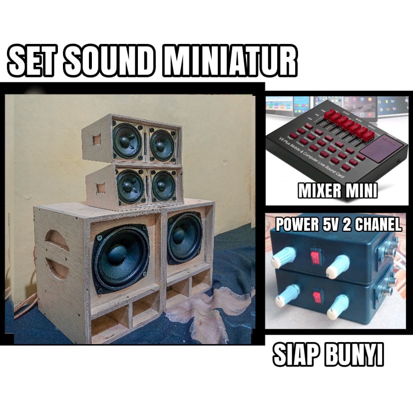 Jual SOUND MINIATUR 4 INCH LINE ARRAY DOUBLE MAGNET | Shopee Indonesia