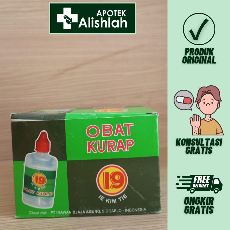 Jual OBAT KURAP 19 CAIR 10 ML - untuk infeksi jamur kulit, panu, kadas ...