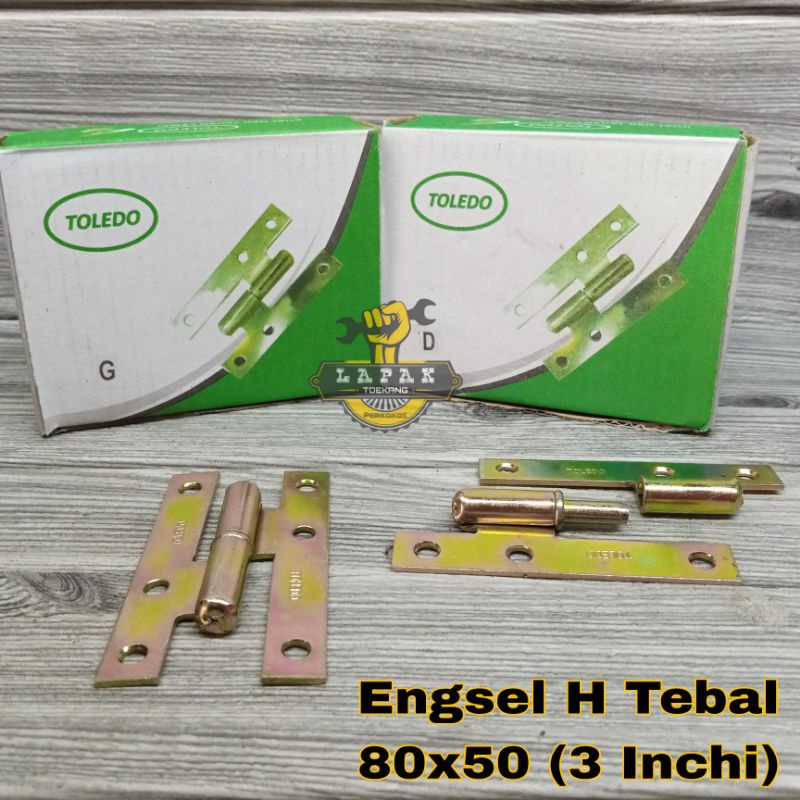 Jual Engsel Plat H Tebal Engsel Cabut 80x50mm 3 Inchi Toledo | Shopee ...