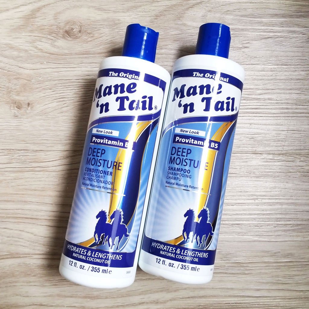 Jual Mane n Tail DEEP MOISTURE Shampoo / Conditioner 355ml Shampoo Kuda ...